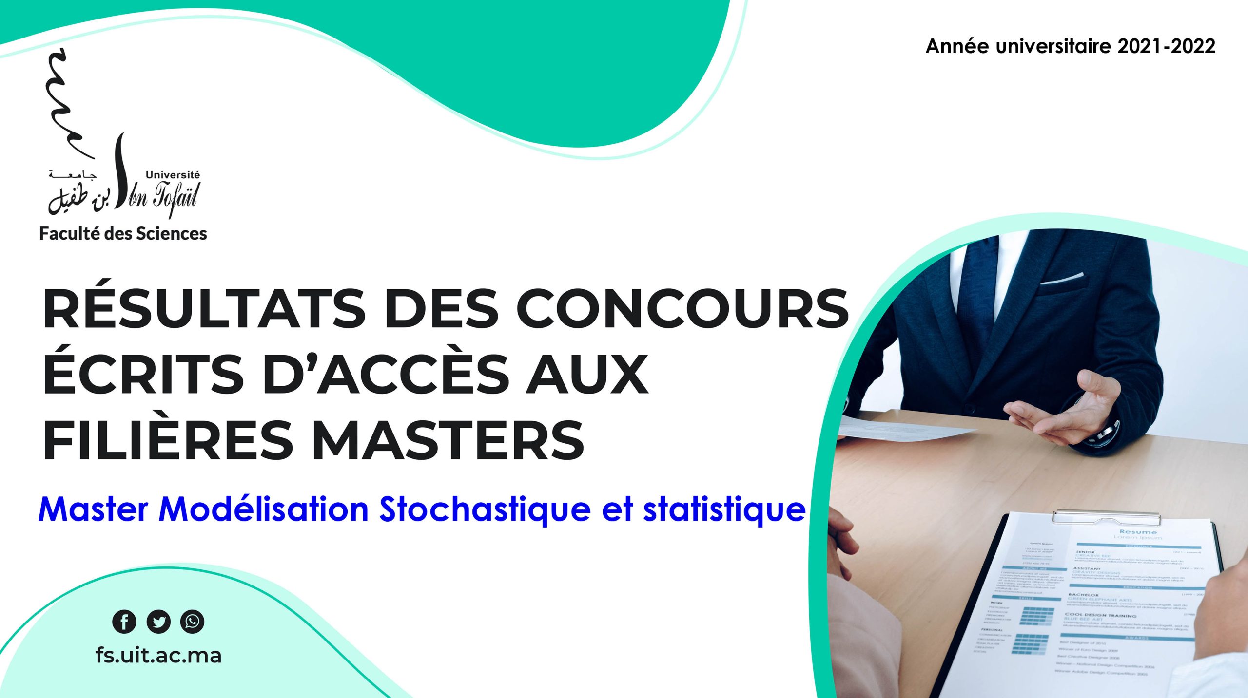 Liste des candidats sélectionnés pour passer l'Entretien oral du Master ...