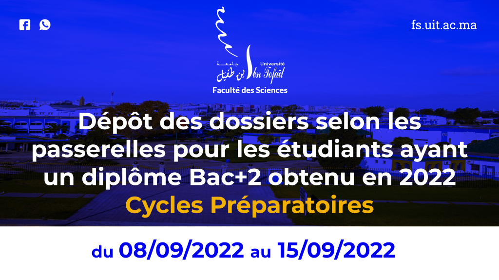 Dépôt des demandes selon les passerelles ayant un diplôme Bac+2 obtenu ...