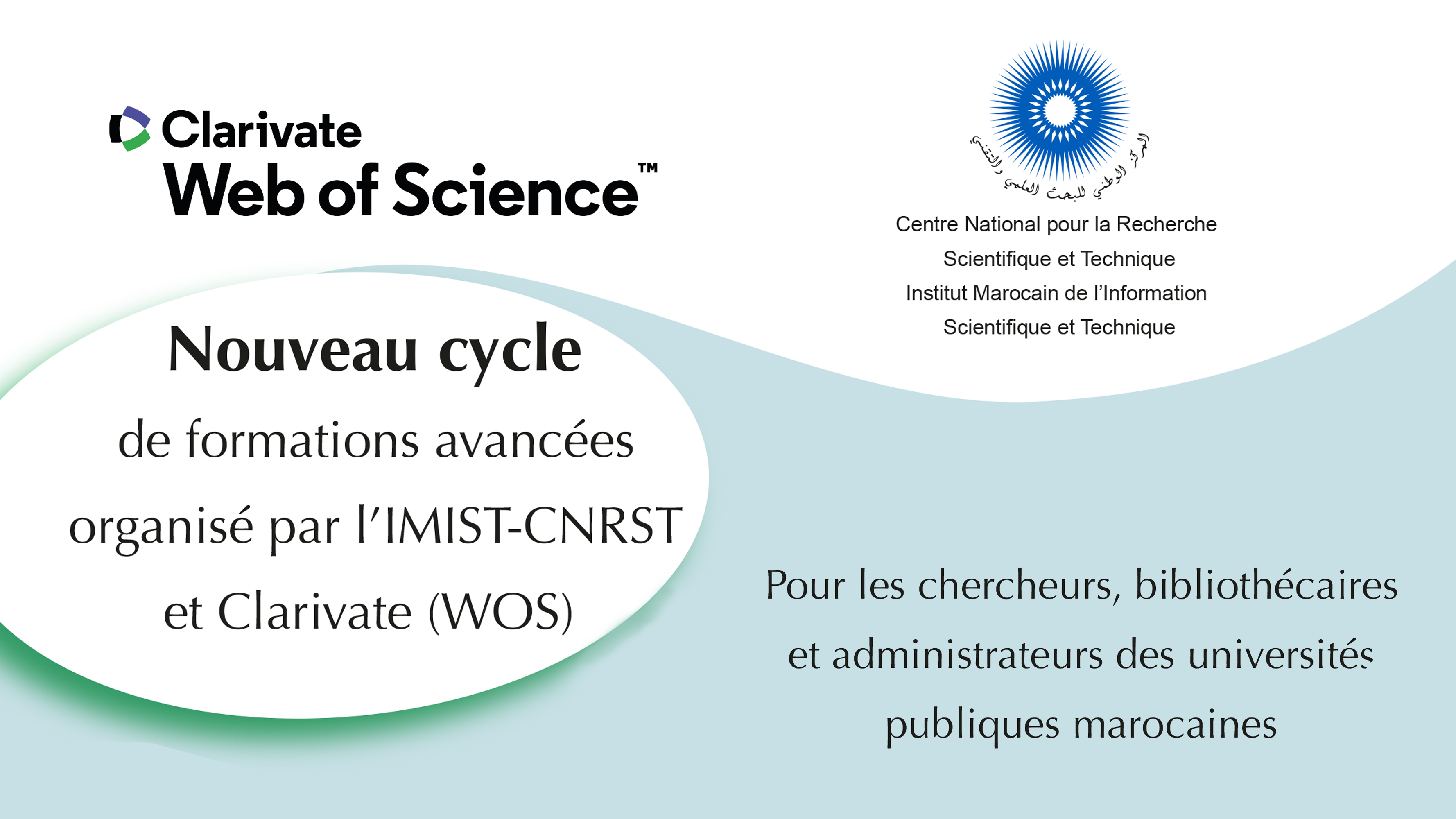 Formation IMIST-CNRST et Clarivate (WOS) - Module 2 | Faculté des Sciences
