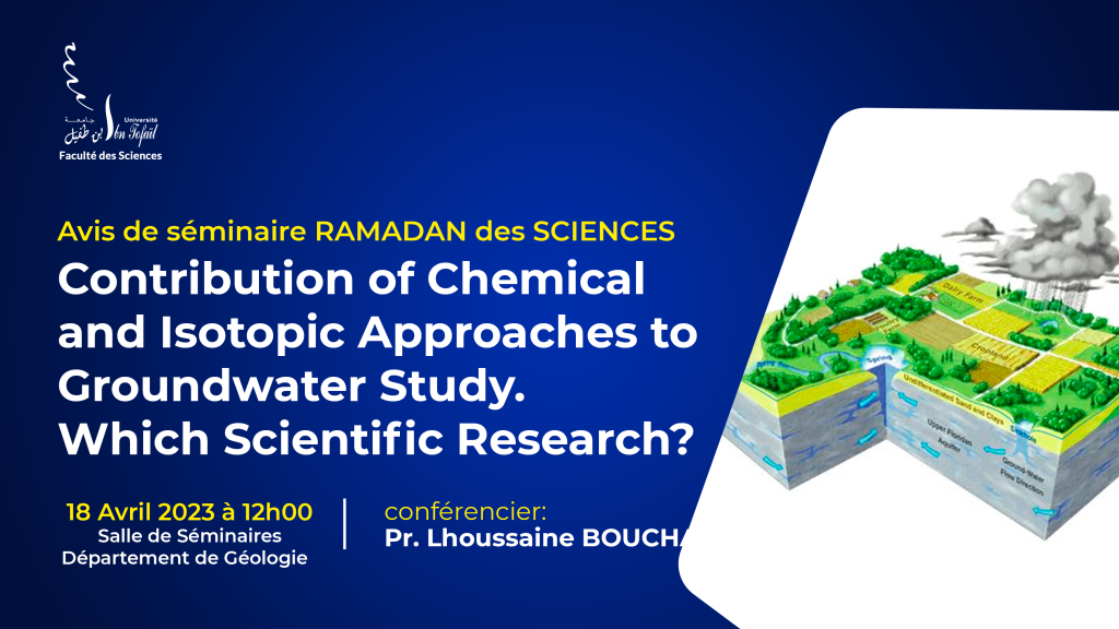 Avis de Séminaire RAMADAN des SCIENCES - Contribution of Chemical and ...