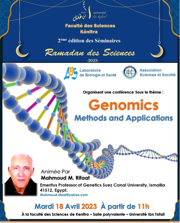 Avis de Séminaire RAMADAN des SCIENCES - Genomics, Methods and ...