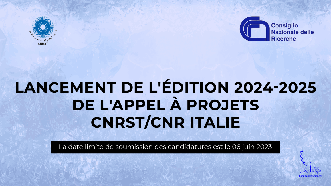 Lancement de l'édition 2024-2025 de l'appel à projets CNRST/CNR Italie ...