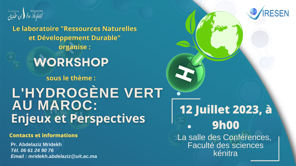 L'HYDROGÈNE VERT AU MAROC : Enjeux et Perspectives - Workshop | Faculté ...