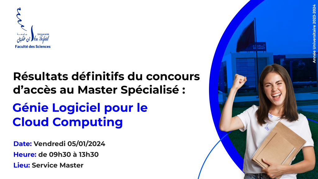 Résultats définitifs du concours d’accès au Master Spécialisé Génie ...