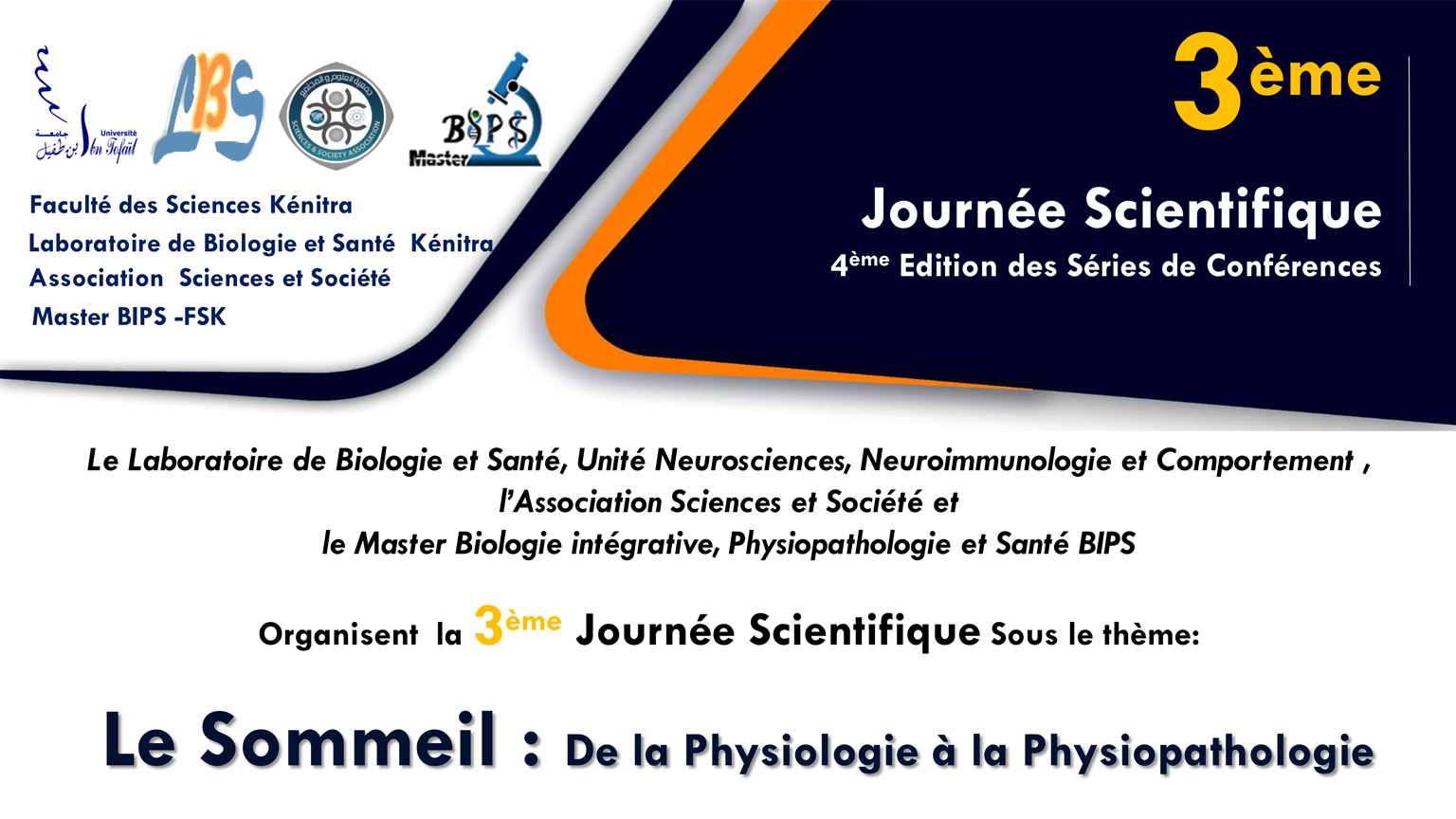 la 3ème Journée Scientifique Sous le thème: Le Sommeil : de la ...