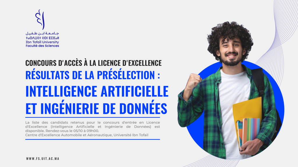 Concours d'accès à la Licence d'Excellence : Liste des présélectionnés ...