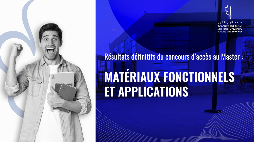 Résultats définitifs du concours d’accès au Master Matériaux ...